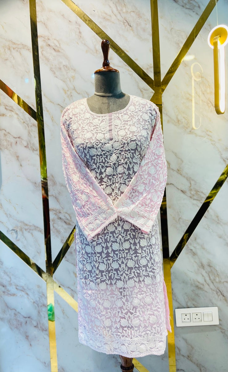 Kashmiri karigiri semi stitched 🧵 kurti (jorjeet )( FREE SIZE) – Aur ...