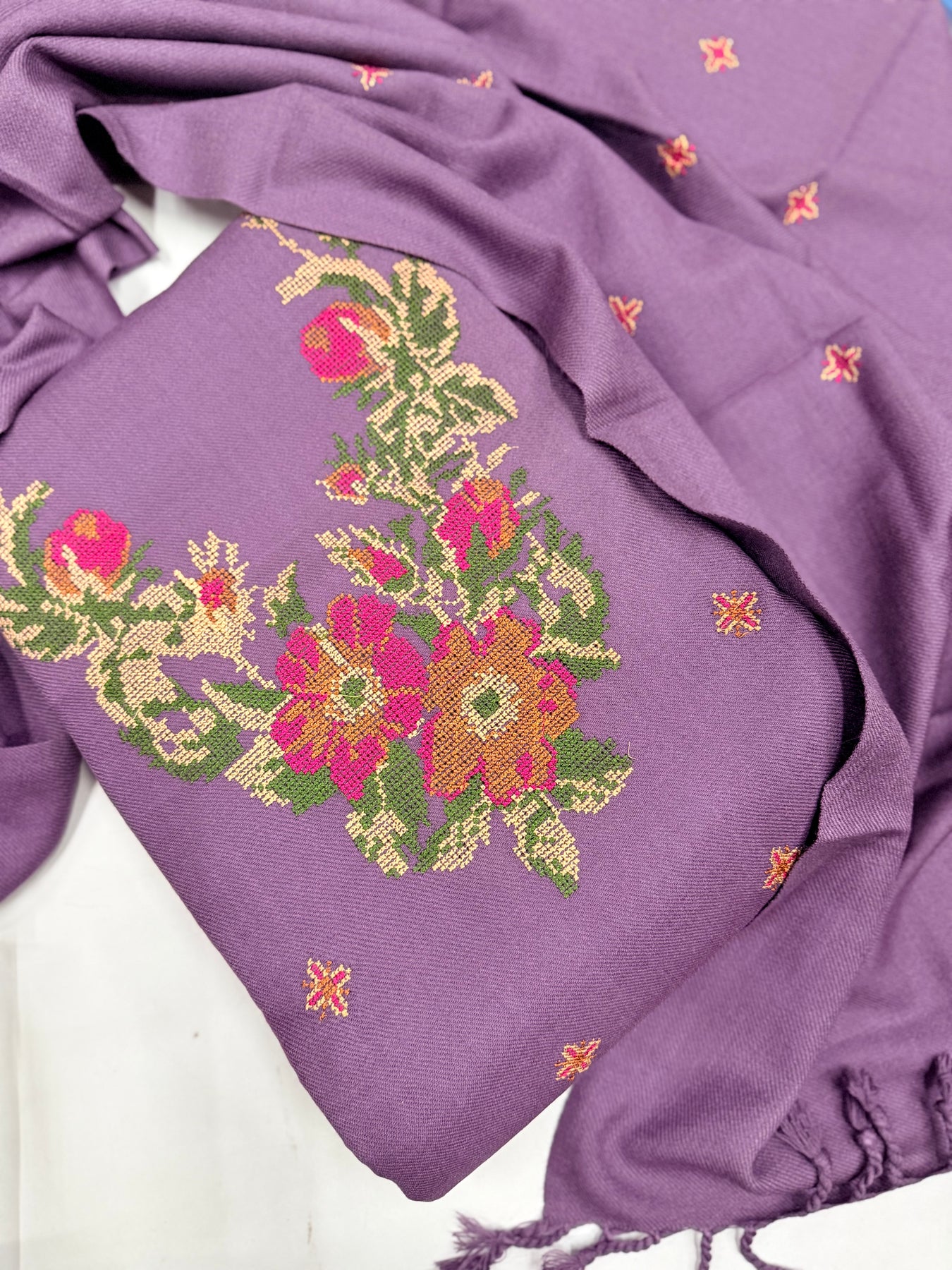 Pure winter 🥶 Kashmiri Cross Sitich WORK suit – Aur Dikhao.