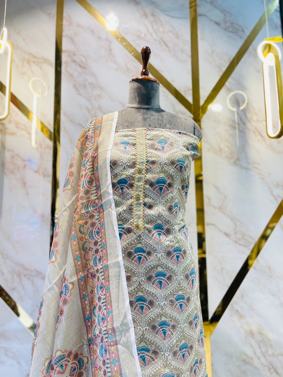 Premium Kalam kari Party suit – Aur Dikhao.