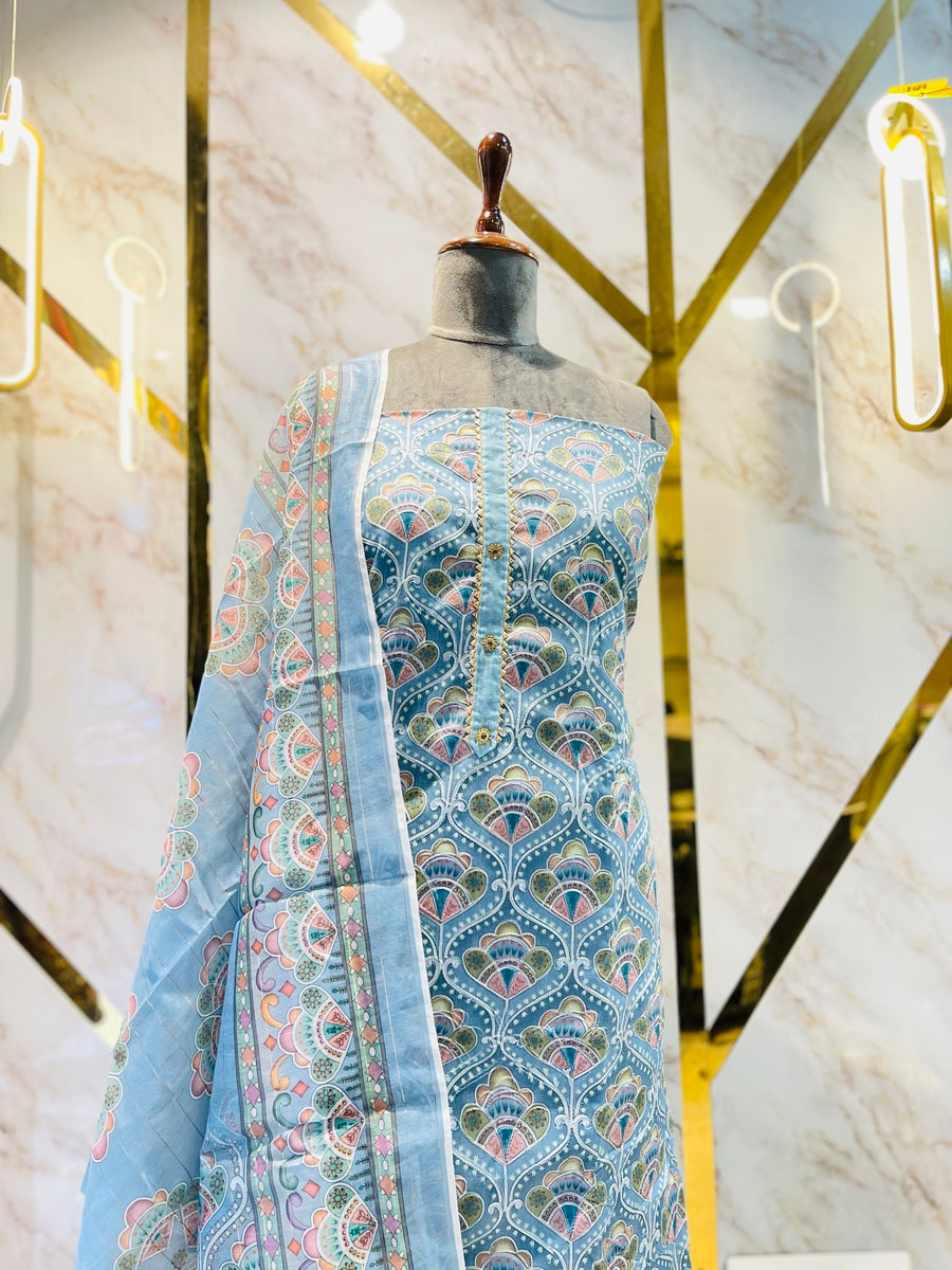 Premium Kalam kari Party suit – Aur Dikhao.