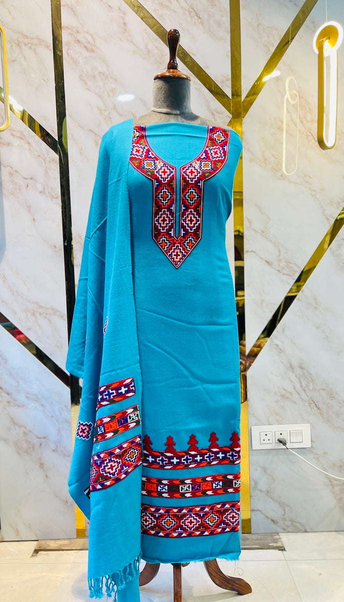 Pure winter 🥶 kinnauri temple 🛕 (hand made ) suit – Aur Dikhao.