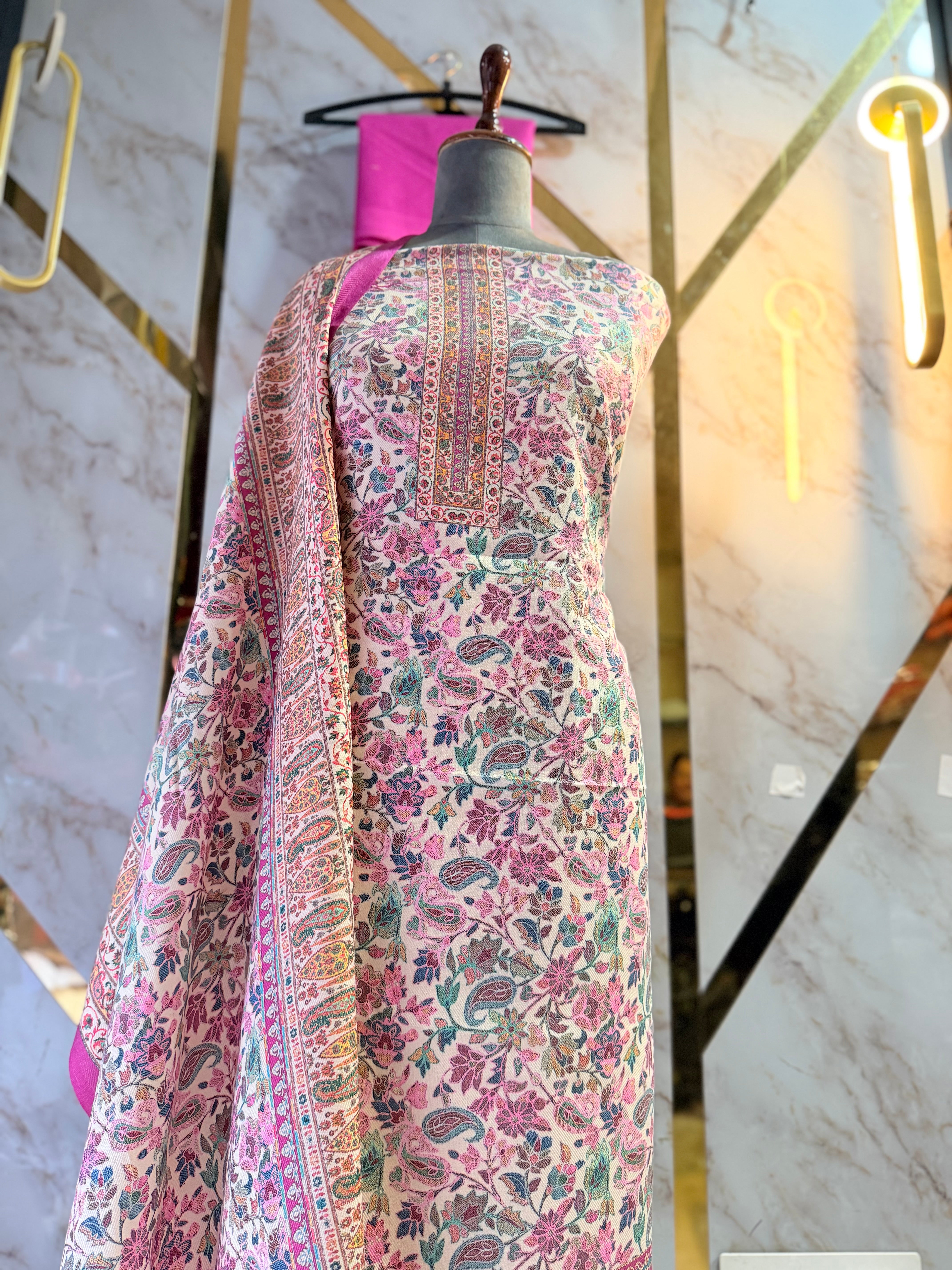 Premium Shimar Pashmina kani print Suit – Aur Dikhao.