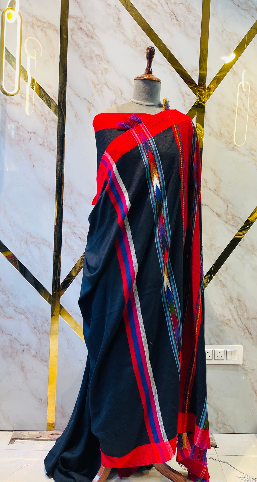 Premium pashmina wollen kullu saree – Aur Dikhao.