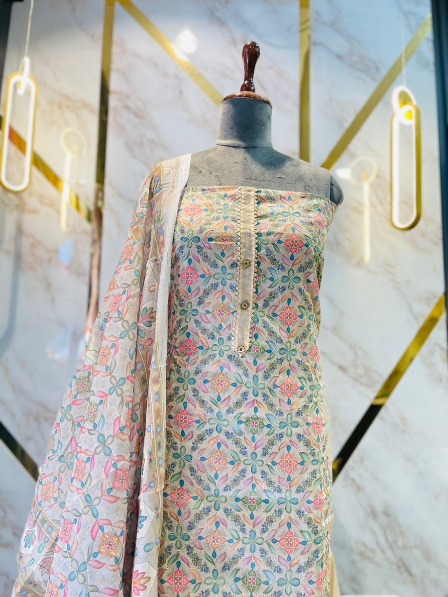 Premium Kalam kari Party suit – Aur Dikhao.