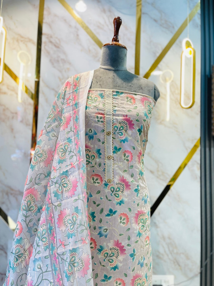 Premium Kalam kari Party suit – Aur Dikhao.