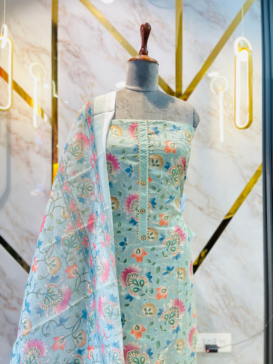 Premium Kalam kari Party suit – Aur Dikhao.