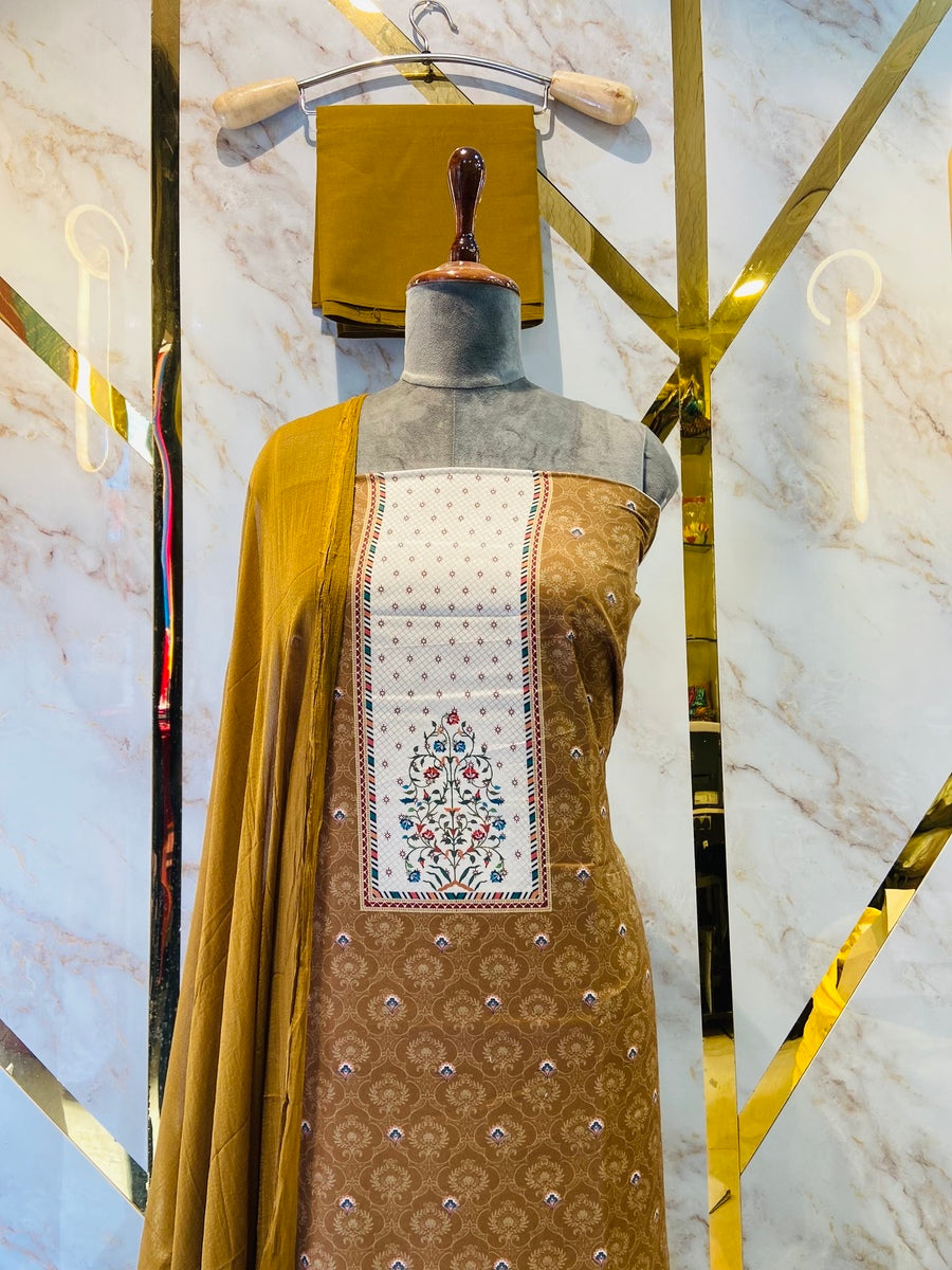 Premium kashmiri kani print cotton suit – Aur Dikhao.