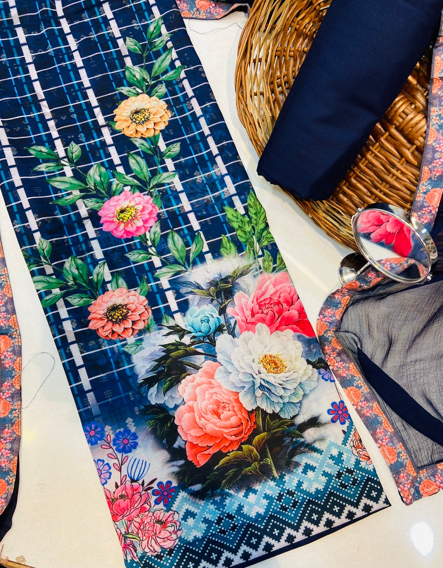 Premium Soft Digital Print Suit – Aur Dikhao.
